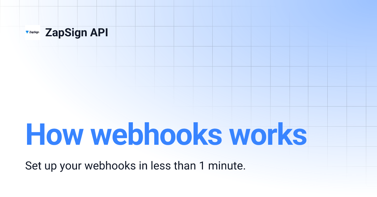 How webhooks works | English | ZapSign API